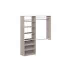 Closet Evolution Premium 36 in. W . - 60 in. W Rustic Grey Wood Closet ...