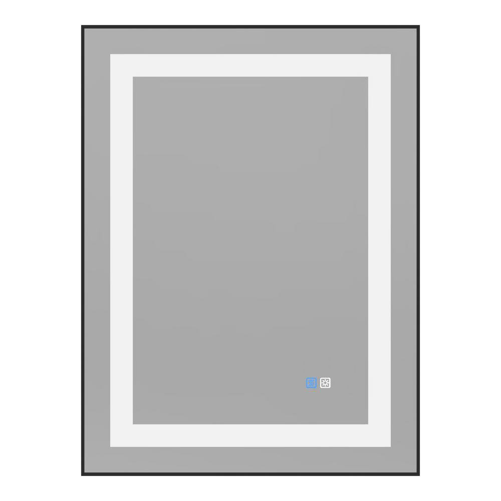 ES-DIY 40 in. W x 32 in. H Medium Rectangular Frameless Anti-Fog 3 ...