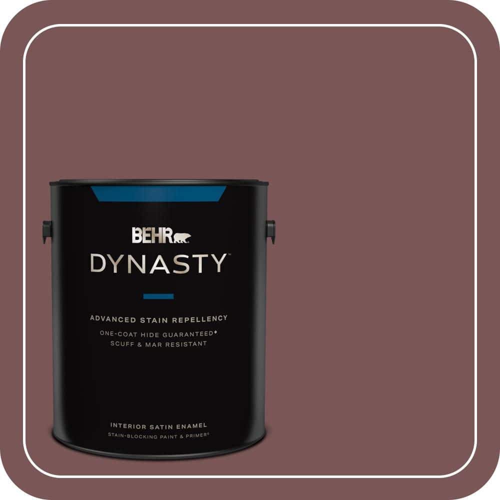 BEHR DYNASTY 1 gal. #120F-6 Japanese Maple Satin Enamel Interior Stain ...