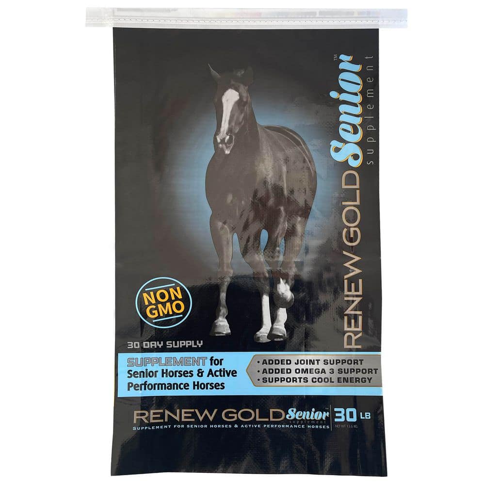 RENEW GOLD 30 lb. Bag Senior Equine High Protein Feed Formula with ...