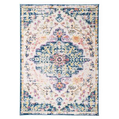 World Rug Gallery Vintage Traditional Bohemian 2 ft. x 7 ft. Blue ...
