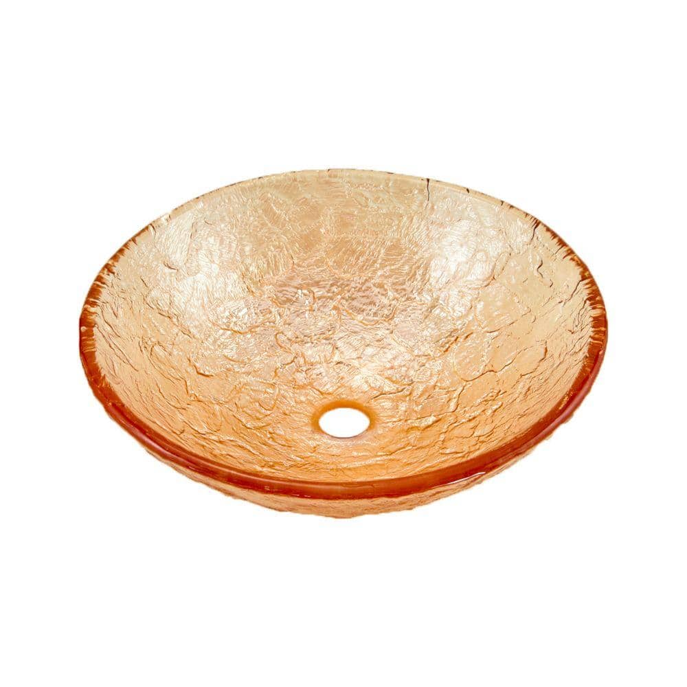 JSG Oceana Vessel Sink in Champagne Gold 005-003-100 - The Home Depot