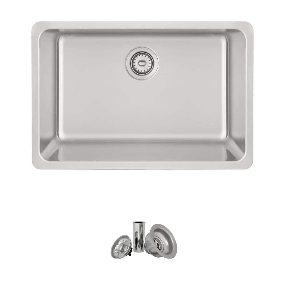 Reviews for Stylish Dual Mount 27 inch Stainless Steel Single Bowl 18 ...