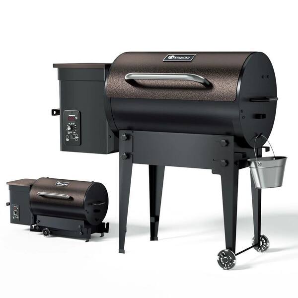 KingChii 456 sq. in. Wood Pellet Grill and Smoker BBQ with PID Auto ...