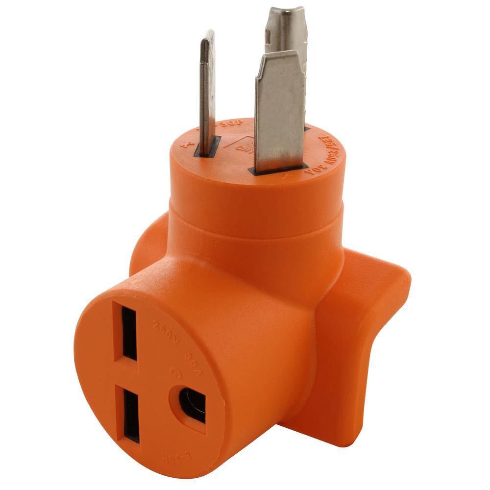 AC WORKS 30-Amp 10-30 3-Prong Dryer Plug to 6-30R 30-Amp 250-Volt ...