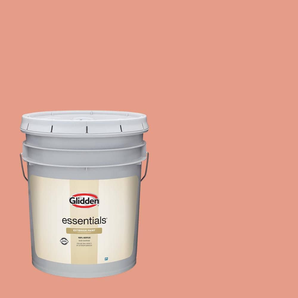 Glidden Essentials 5 gal. PPG1192-5 Opal Fire Satin Exterior Paint ...