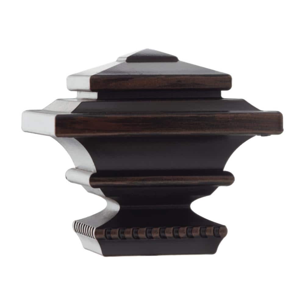Home Decorators Collection Square Oil-Rubbed Bronze Plastic Curtain Rod ...