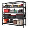 Husky 5-Tier Heavy Duty Industrial Welded Steel Garage Storage Shelving ...