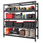TRINITY PRO Black 5-Tier Steel Wire Garage Storage Shelving Unit (72 in ...