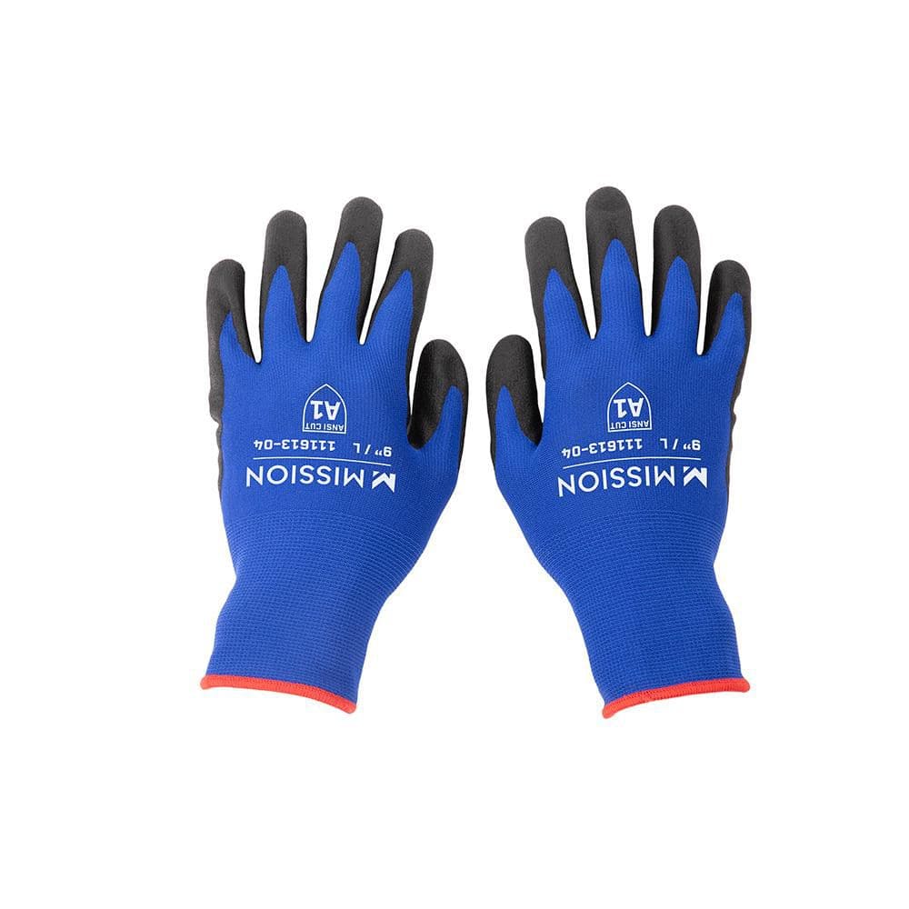 Mission A1 Cool-Tech Work Glove Blue-X Large-6 Pack 5498BUN - The Home ...