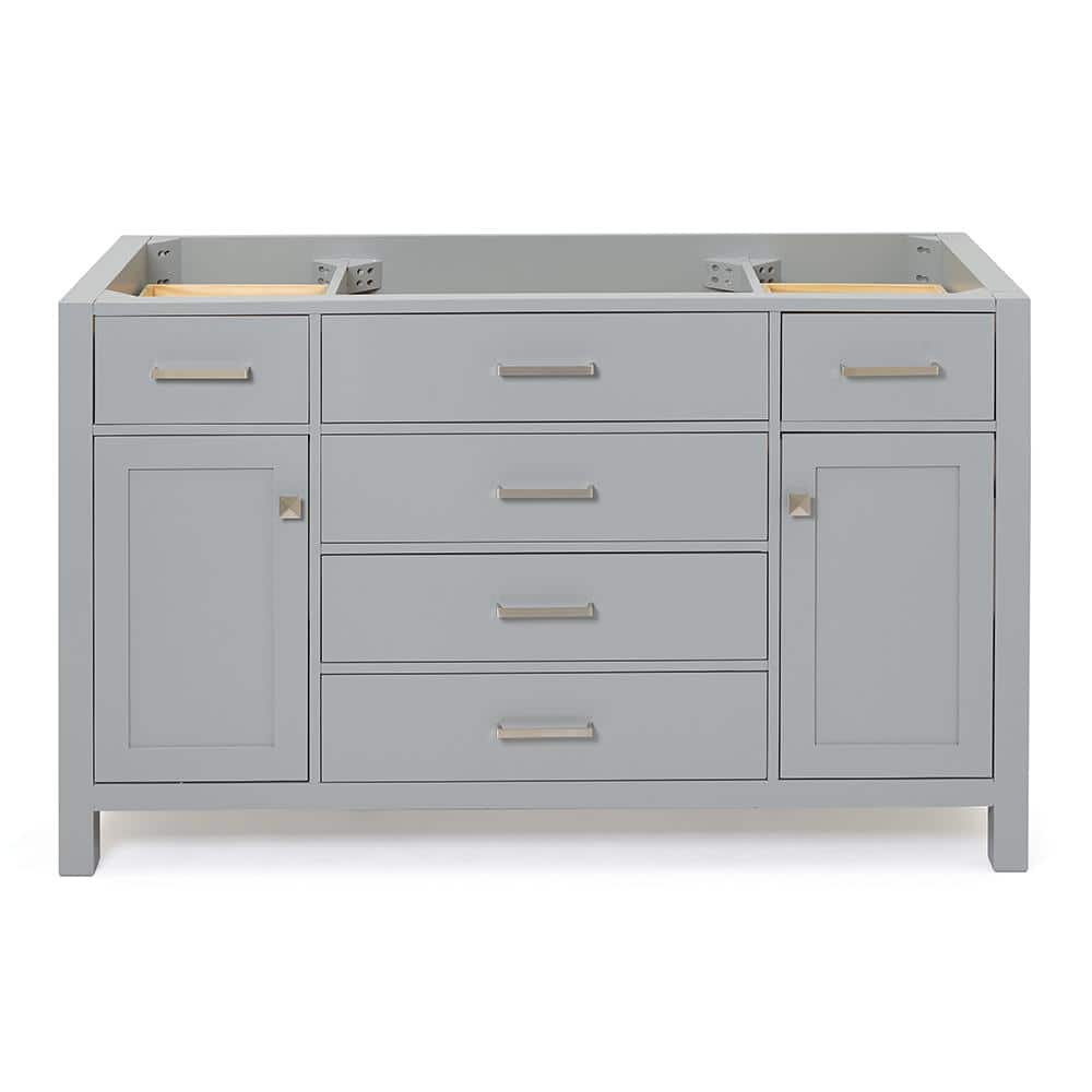 BEAUMONT DECOR Hampton 54 in. W x 21.5 in. D Bath Vanity Cabinet Only ...
