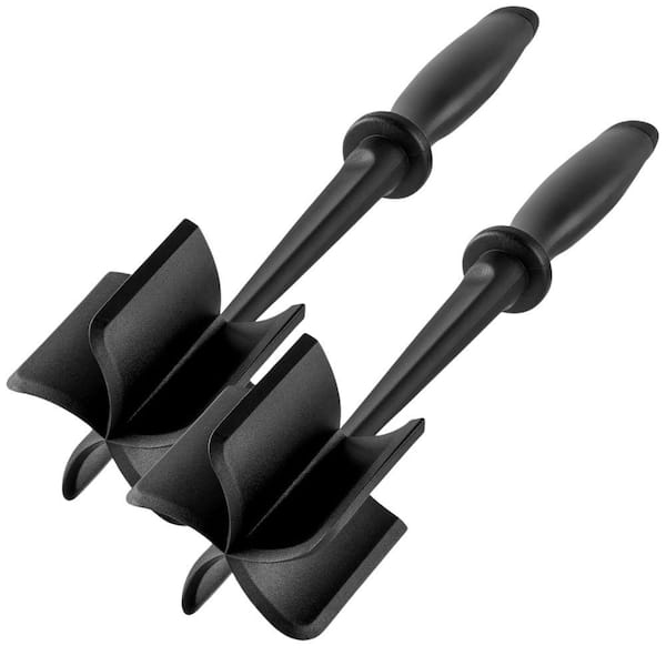 Zulay Kitchen 2 Pack Ground Beef Chopper Tool - Black Z-MTCHP-RG-2P-BK ...