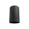 Sunlite 7 in. 1-Light Matte Black Aluminum Modern Cylinder Downlight ...