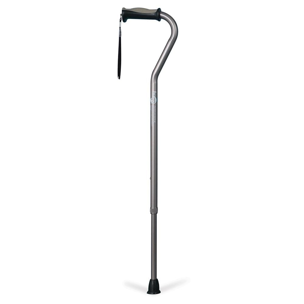 Hugo Mobility Adjustable Offset Handle Cane with Reflective Strap ...