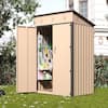 ToolCat 4 ft. W x 3 ft. D Outdoor Metal Storage Shed Tool House with ...
