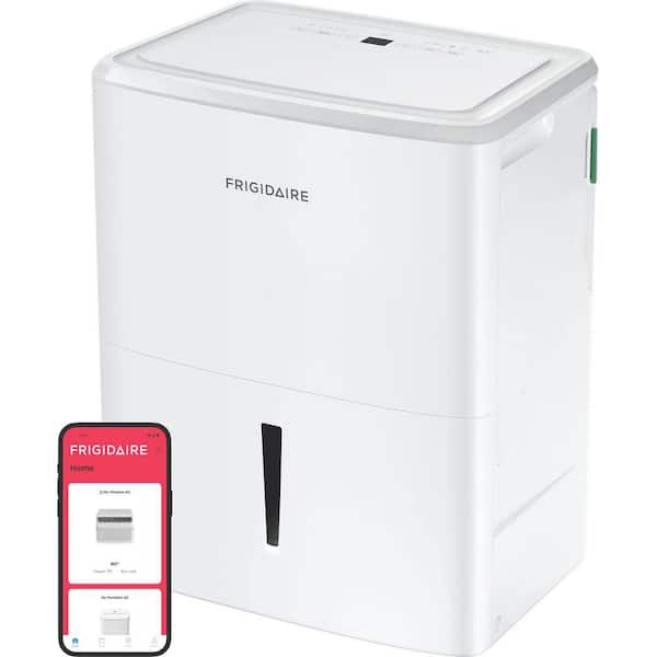 TCL 25 pt. 2000 sq. ft. Smart Dehumidifier, Ultra-compact in. White ...