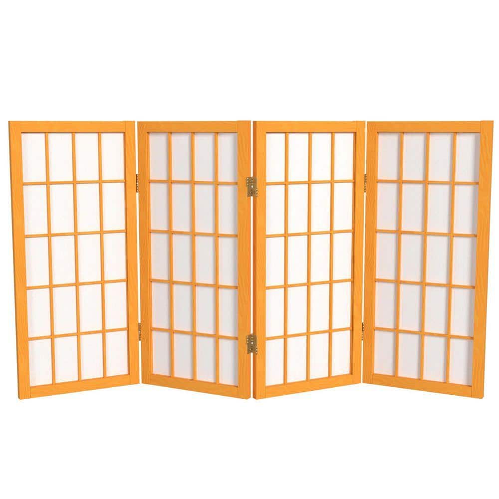 Reviews for RED LANTERN 2 ft. Short Desktop Window Pane Shoji Screen ...