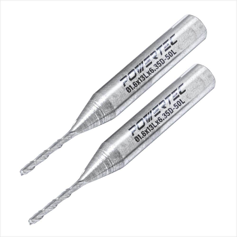 ‎POWERTEC 1/16 in. x 1/4 in. Shank Up Cut Tungsten Carbide Spiral ...