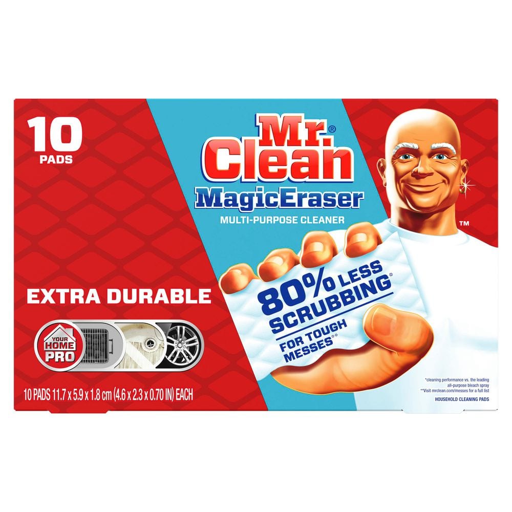 Mr. Clean Extra Durable Magic Erasers Multi-Purpose Cleaning Sponge (10 ...