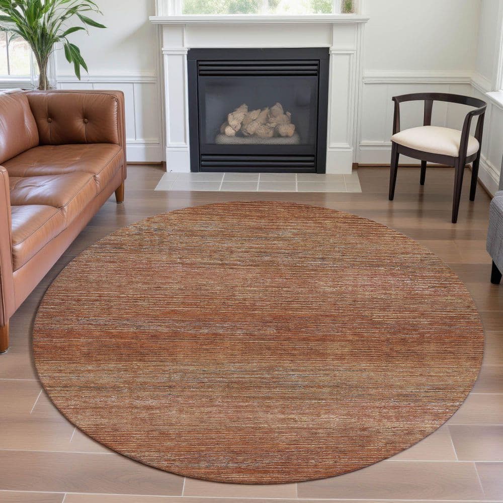 Addison Rugs Mayfield Premium Machine Washable Abstract AMF1264 Copper ...