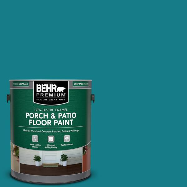 BEHR PREMIUM 1 gal. #PPU13-01 Caribe Low-Lustre Enamel Interior ...