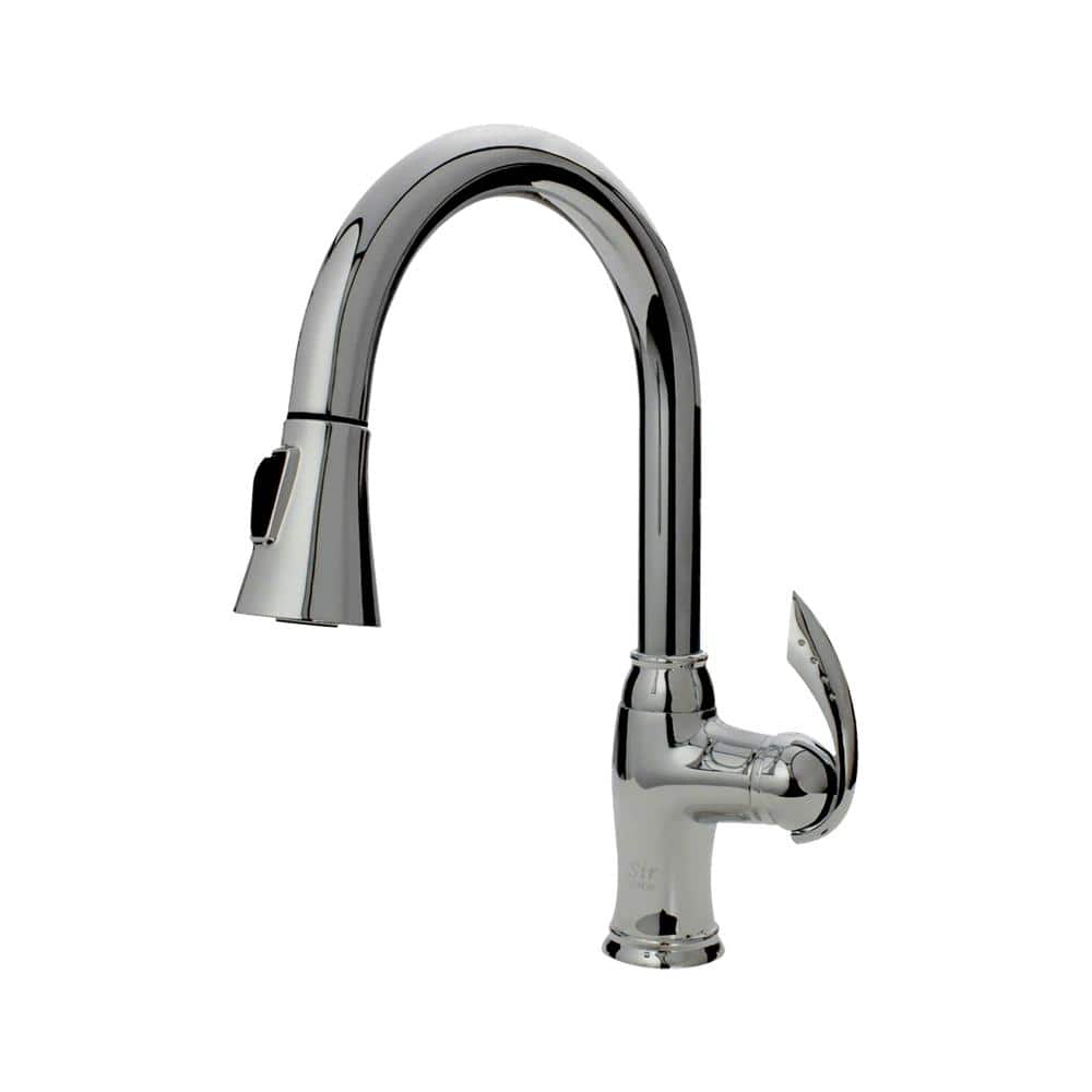 MR Direct Single-Handle Pull-Down Sprayer Kitchen Faucet in Chrome 772 ...