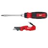 Milwaukee 14-in-1 Ratcheting Multi-Bit Screwdriver with FASTBACK 6-in-1 ...