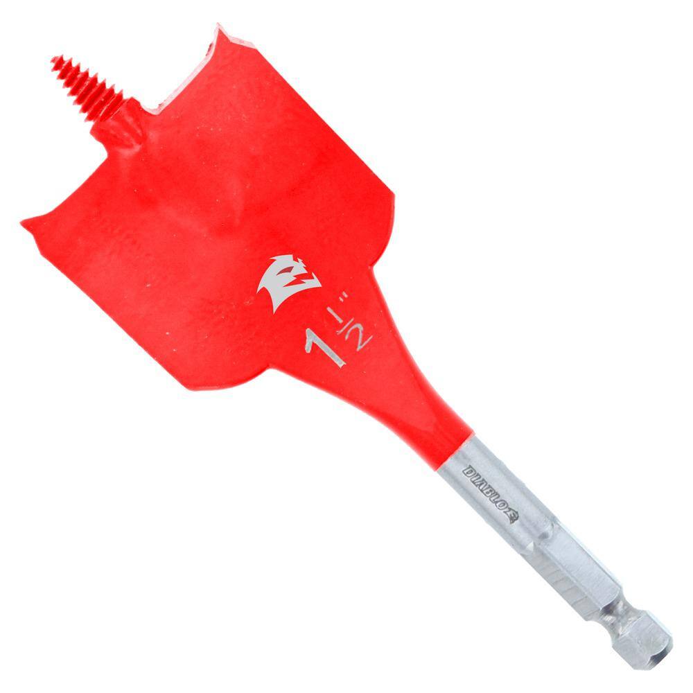 DIABLO 1-1/2 in. x 4 in. SPEEDemon Spade Bit DSP1090 - The Home Depot