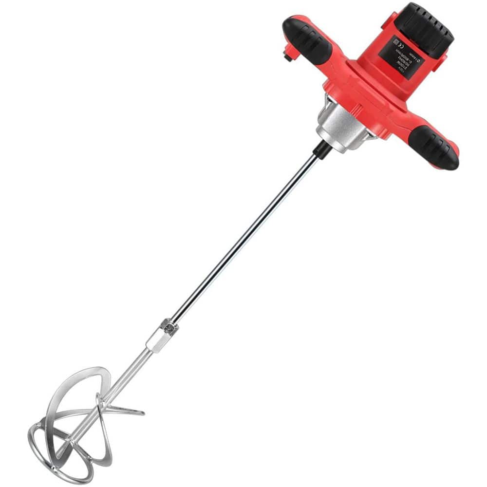 KIWDZFU 2100-Watts Handheld Electric Concrete Mixer with 6 Speeds, Easy ...