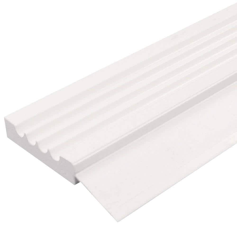 Reviews for Royal Mouldings 7/16 in. x 2 in. x 7 ft. White Vinyl Garage ...