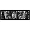 OUTDECO Outback 16 in. x 48 in. Galvanized Black Steel Decorative ...