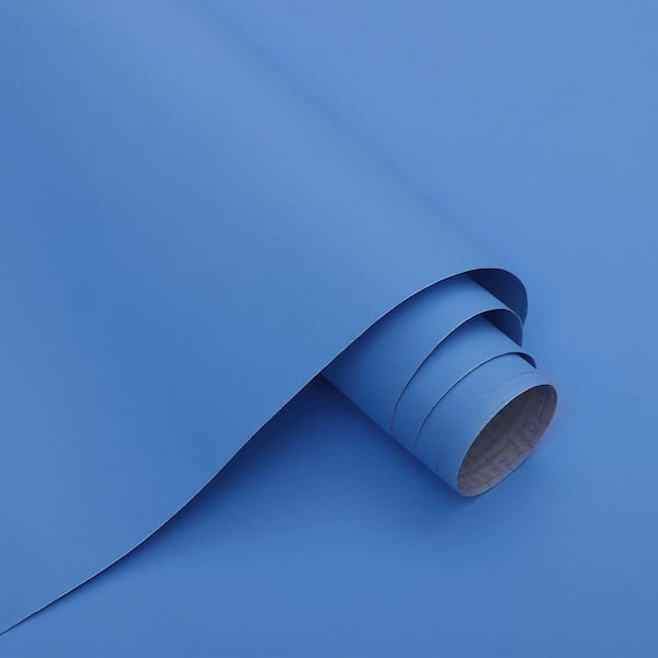 Dark Blue Solid Contact Paper Removable Peel and Stick Wallpaper Roll ...