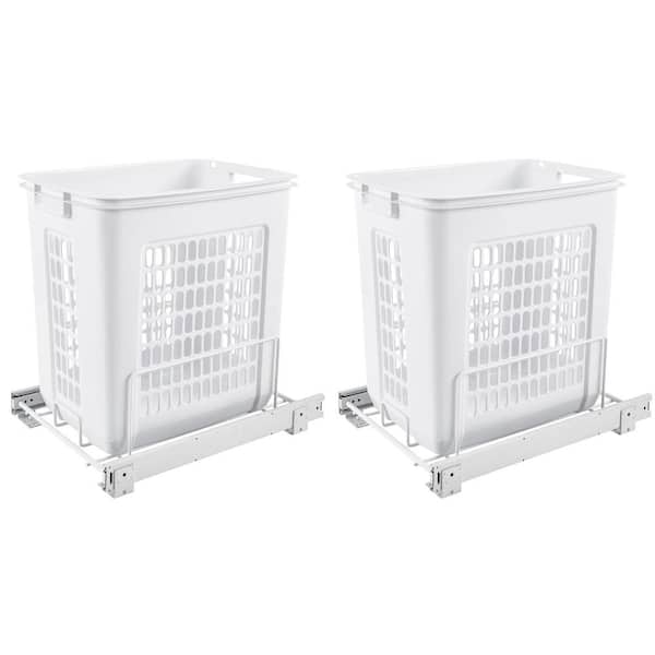 Rev-A-Shelf White Plastic Pull Out Laundry Hamper (2-Pack) 2 x HPRV ...