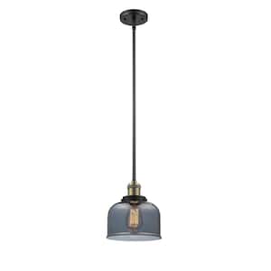 Innovations Bell 1-Light Brushed Brass Bowl Pendant Light with Plated ...