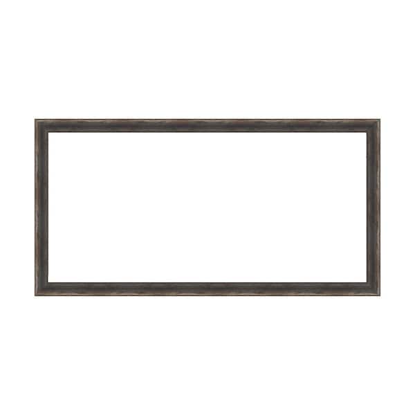 Amanti Art Mirror Makeover Bark Rustic Char Narrow 49.25 in. W x 25.25 ...