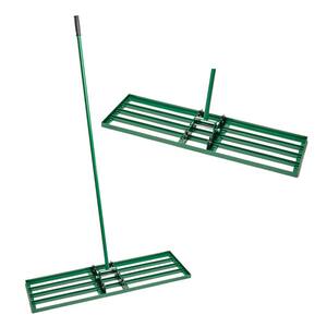 Landzie Lawn Leveling Rake 42 in. Steel 43 in. Handle Lawn Leveler Yard ...