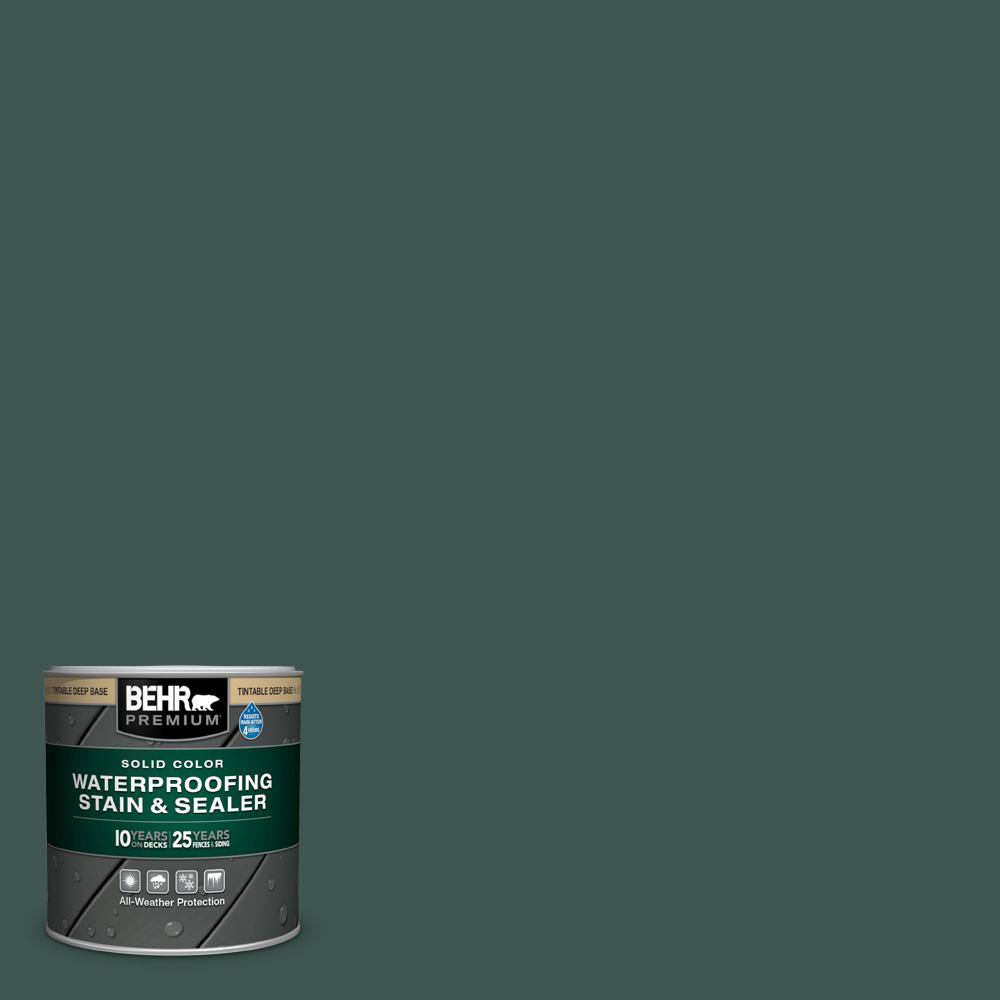 BEHR PREMIUM 8 oz. #HDC-CL-21A Dark Everglade Solid Color Waterproofing ... BEHR PREMIUM 8 oz. #HDC-CL-21A Dark Everglade Solid Color Waterproofing ...