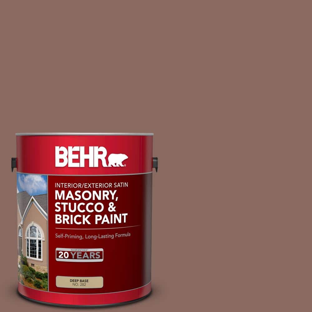 BEHR 1 gal. #N150-5 French Truffle Satin Interior/Exterior Masonry ...