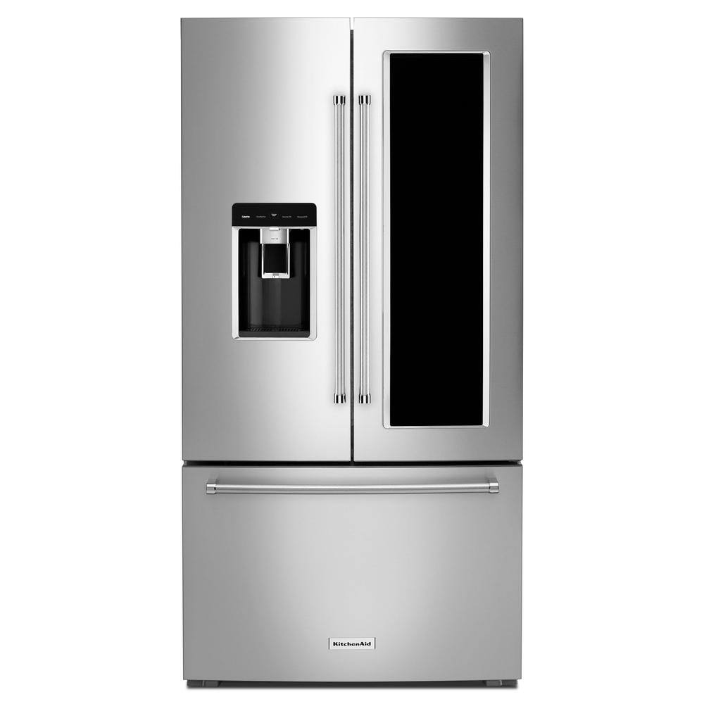 KitchenAid 23.5 cu. ft. Smart French Door Refrigerator in Stainless ...