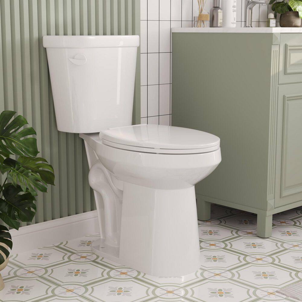 DEERVALLEY 2-Piece 1.28 GPF Single Flush Elongated 19" ADA Tall Toilet ...