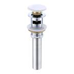 LUXIER 1-5/8 in. Brass Bathroom and Vessel Sink Push Pop-Up Drain ...