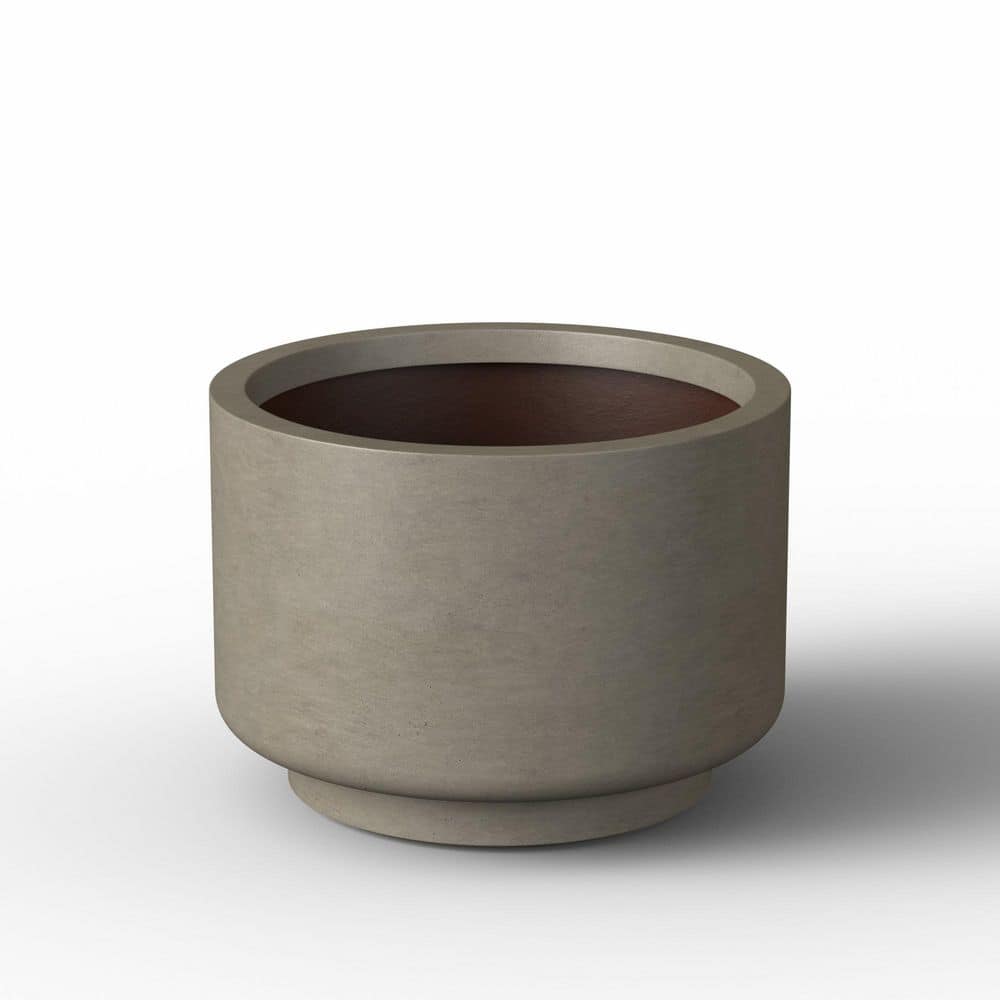 Sapcrete 13 in. Medium Light Gray (Premium Inner) Concrete Round ...