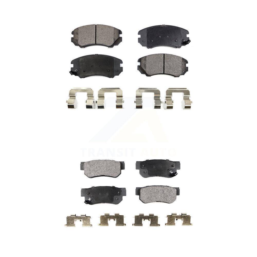 TEC Front Rear Ceramic Brake Pads Kit For Hyundai Sonata Kia Elantra ...