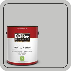 BEHR MARQUEE 5 gal. #N520-2 Silver Bullet Matte Interior Paint & Primer ...
