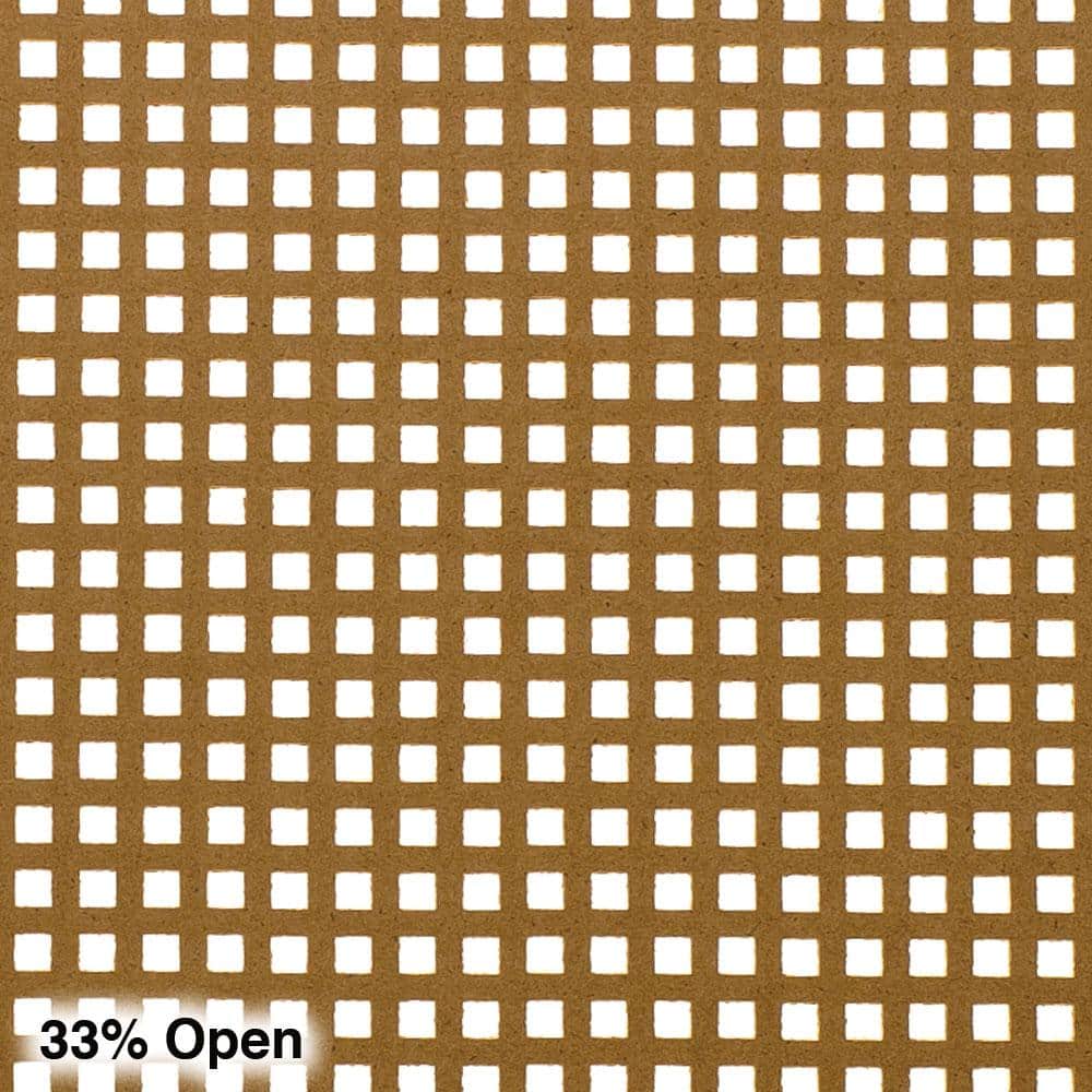 American Pro Decor 72 in. x 24 in. x 1/8 in. Unfinished Mini Square ...