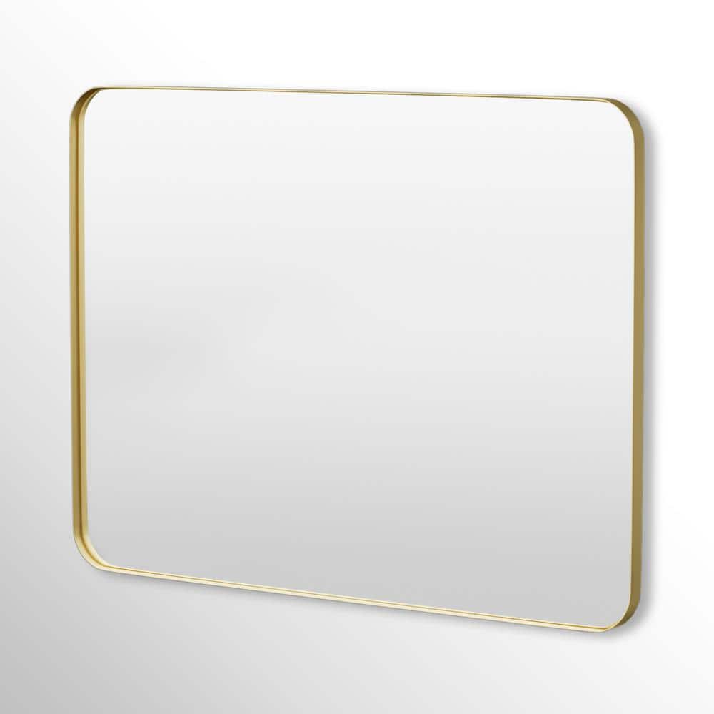 Hausvita 48 in. W x 36 in. H Rectangular Framed Tempered Glass Wall ...
