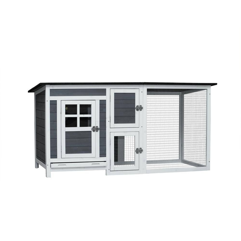 Foobrues Outdoor Indoor Poultry Cage Small Animal House Outdoor Chicken ...