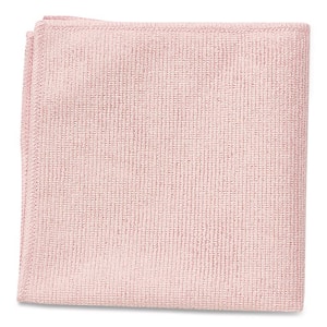 Ettore 16 in. x 16 in. Red MicroSwipe and Microfiber Cleaning Cloths ...
