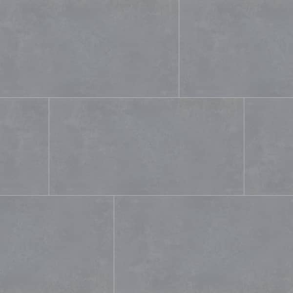 Daltile Cohesion Grey 24 in. x 48 in. Color Body Porcelain Floor and Wall Tile (414.99 sq. ft ...