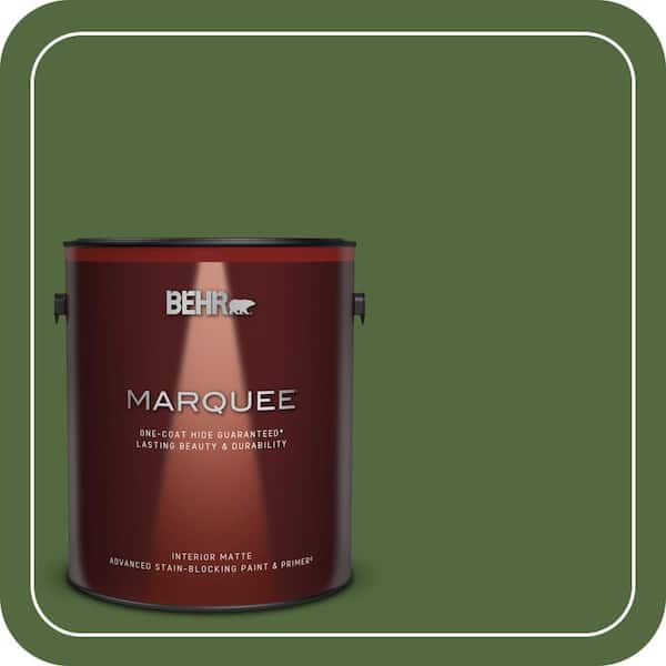BEHR MARQUEE 1 gal. #M380-7 Alfalfa Extract Matte Interior Paint ...